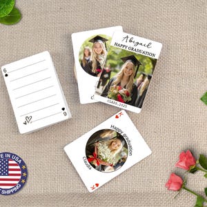Photo Playing Card, Graduation Party Favor Guest Book, Graduation Games ...