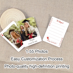 Photo Playing Card, Graduation Party Favor Guest Book, Graduation Games ...