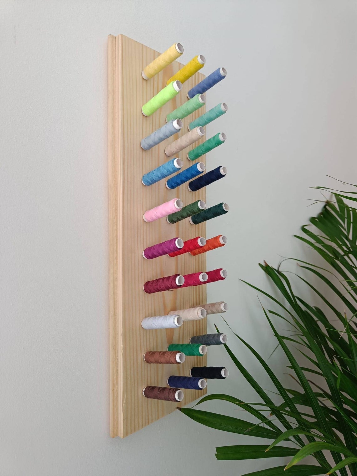 Wall Mounted 30 Spool Thread Rack Holder (custom-made) - Etsy