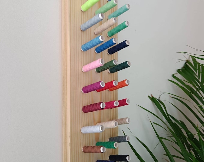 Wall Mounted 30 Spool Thread Rack Holder custom-made - Etsy