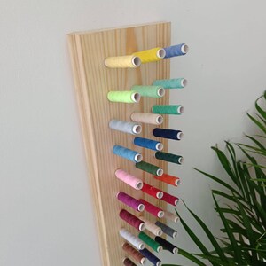 Wall Mounted 30 Spool Thread Rack Holder (custom-made) - Etsy
