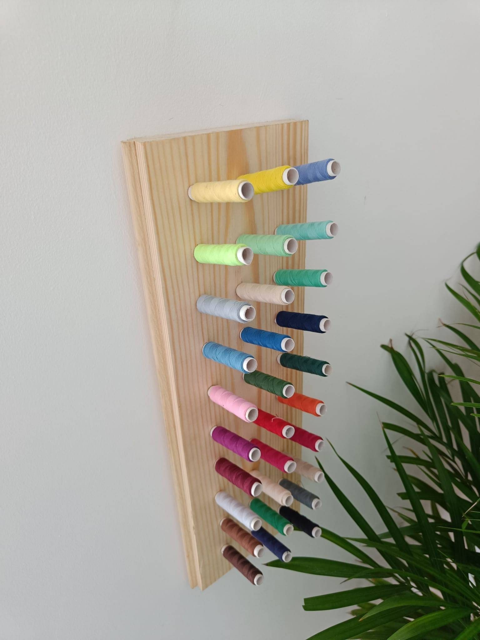 Wall Mounted 30 Spool Thread Rack Holder custom-made - Etsy
