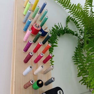 Wall Mounted 30 Spool Thread Rack Holder (custom-made) - Etsy