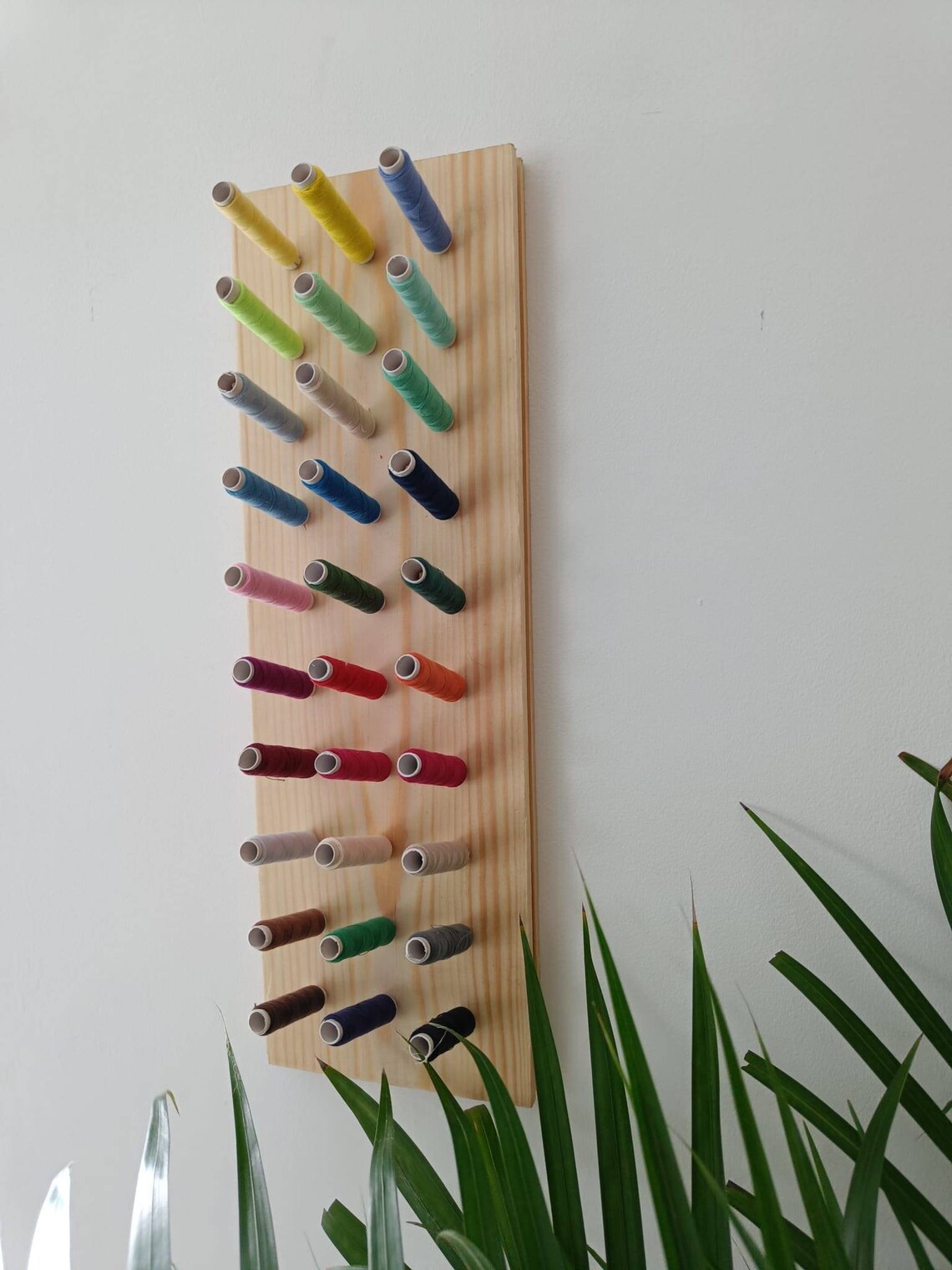Wall Mounted 30 Spool Thread Rack Holder (custom-made) - Etsy