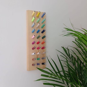 Wall Mounted 30 Spool Thread Rack Holder (custom-made) - Etsy