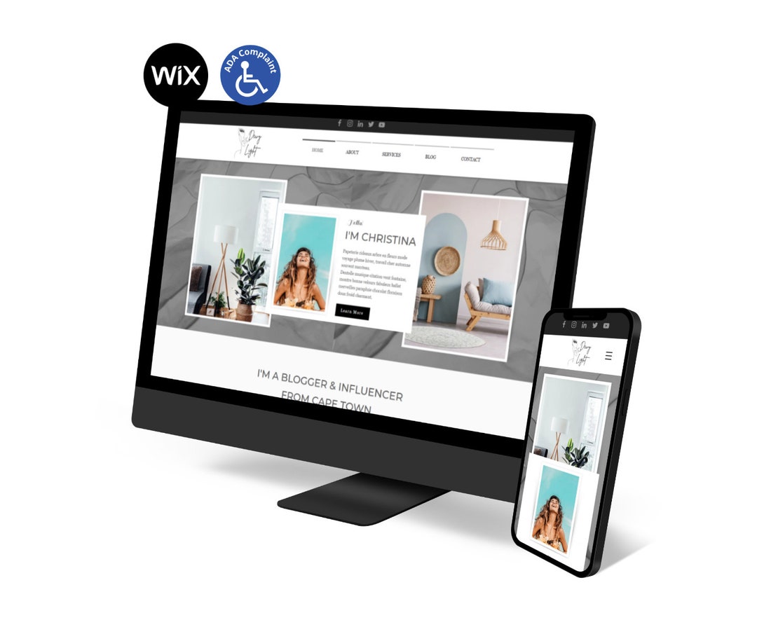 Wix Website Template, Fashion Travel / Clothing Designer Firm Wix ...