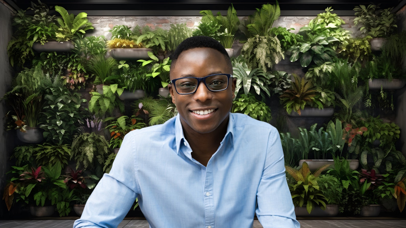 Botanical Background, Plant Wall, Nursery Background, Tropical, AI Art ...