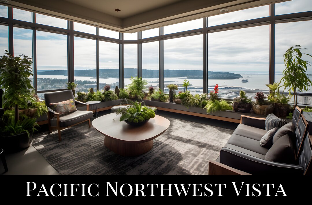 Seattle Space Needle Virtual Background: PNW Vista (digital Download ...