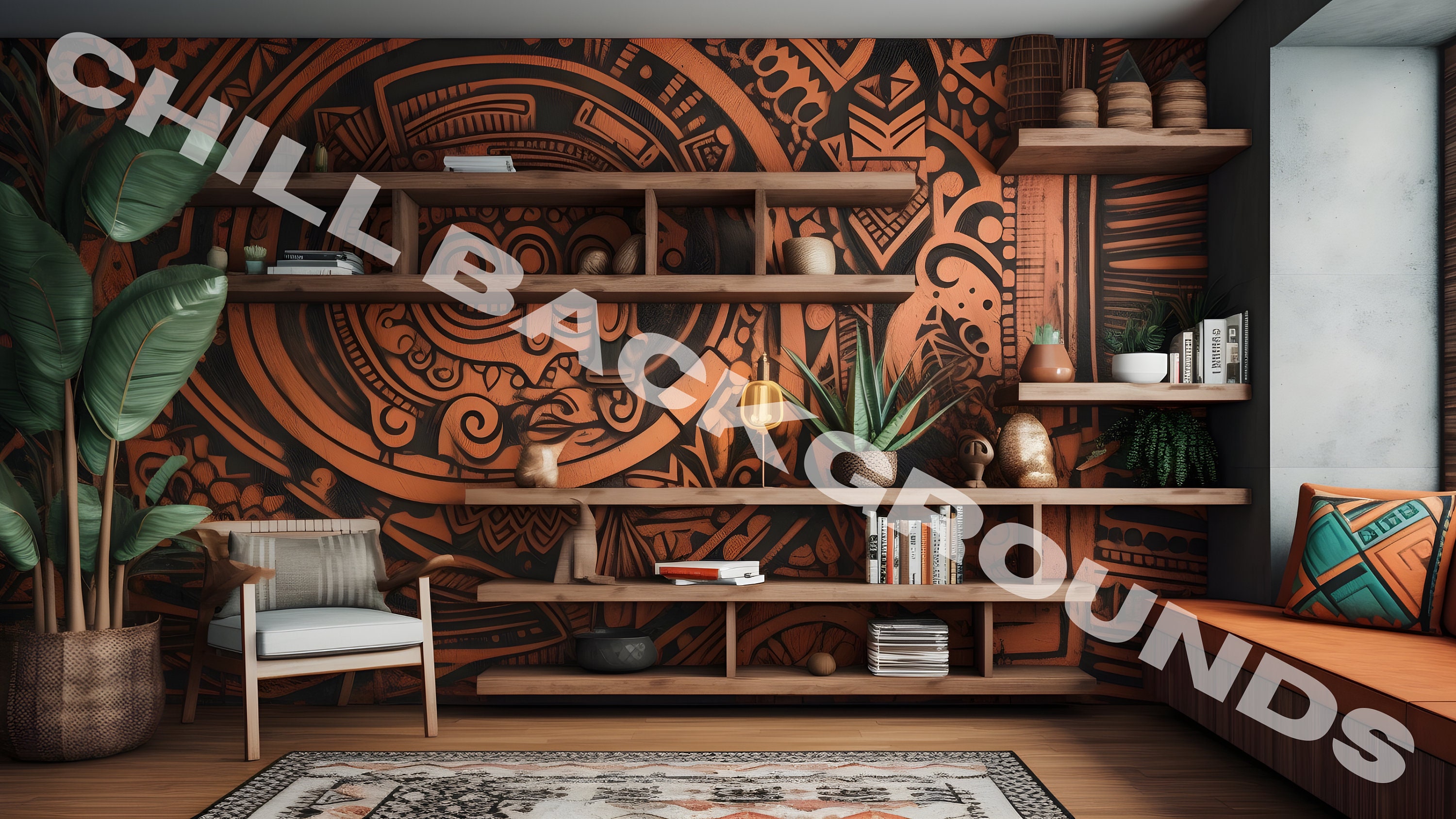 Aztec, Mesoamerica Background, AI Art, Virtual Background, Zoom ...