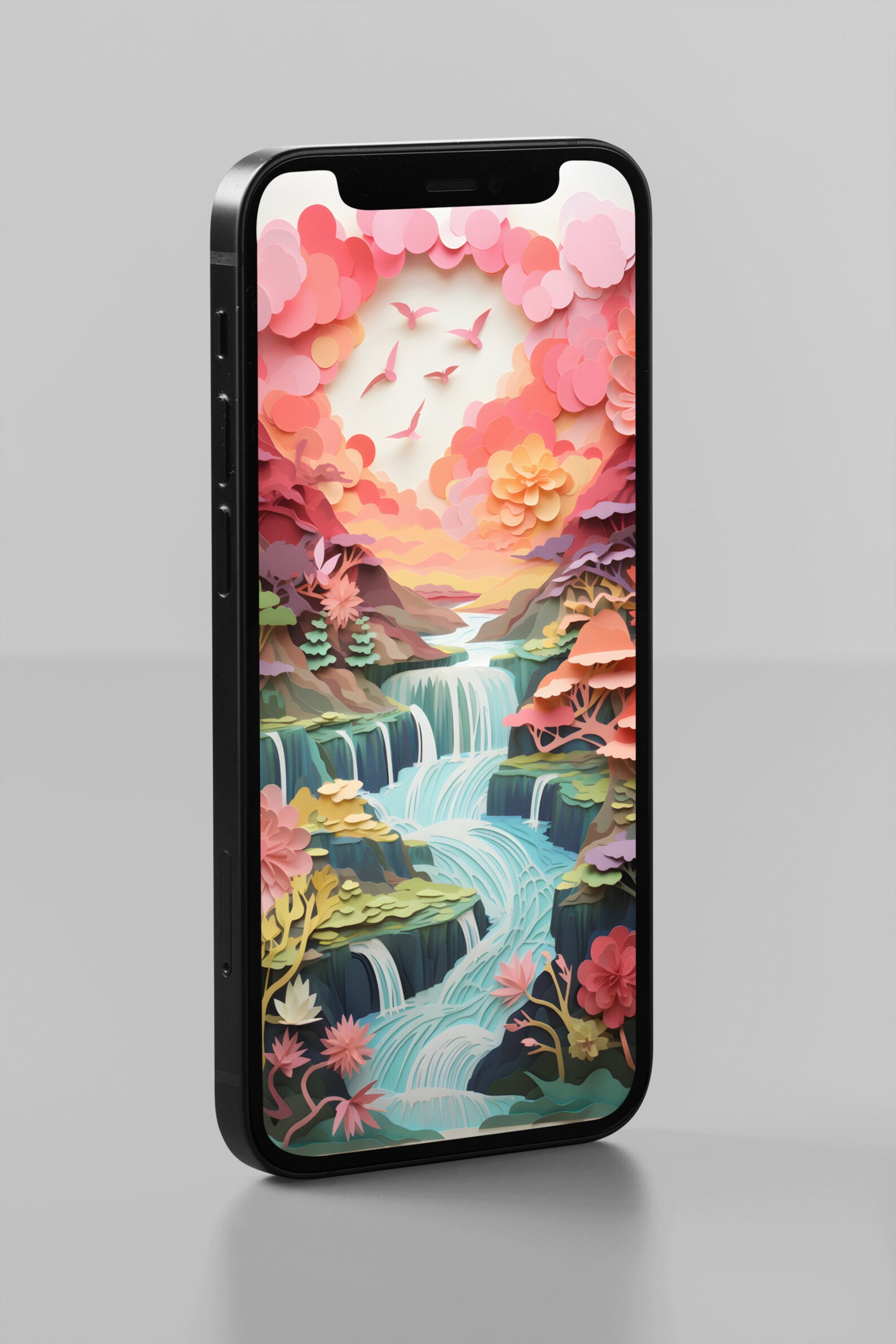 Scenic Phone Wallpaper Desert Wallpaper Set of 3 Waterfall - Etsy