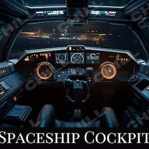 Spaceship Background, Cockpit Background, AI Art, Zoom Background ...