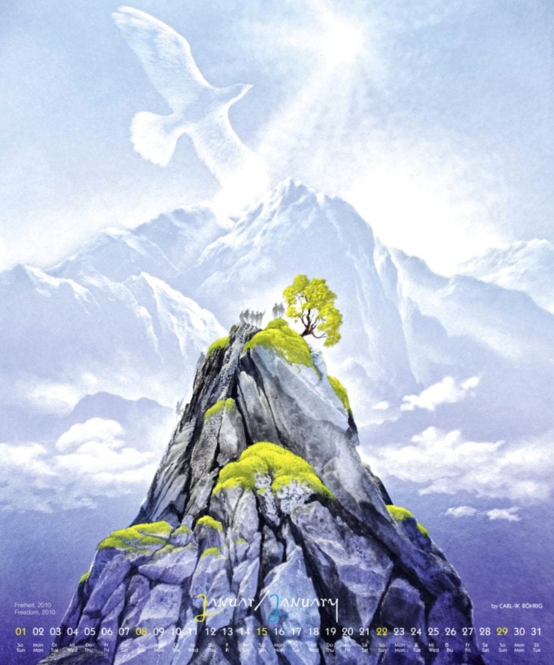 YEAR CALENDAR 2023. Carl-w.röhrig Art. 60x40 - Etsy