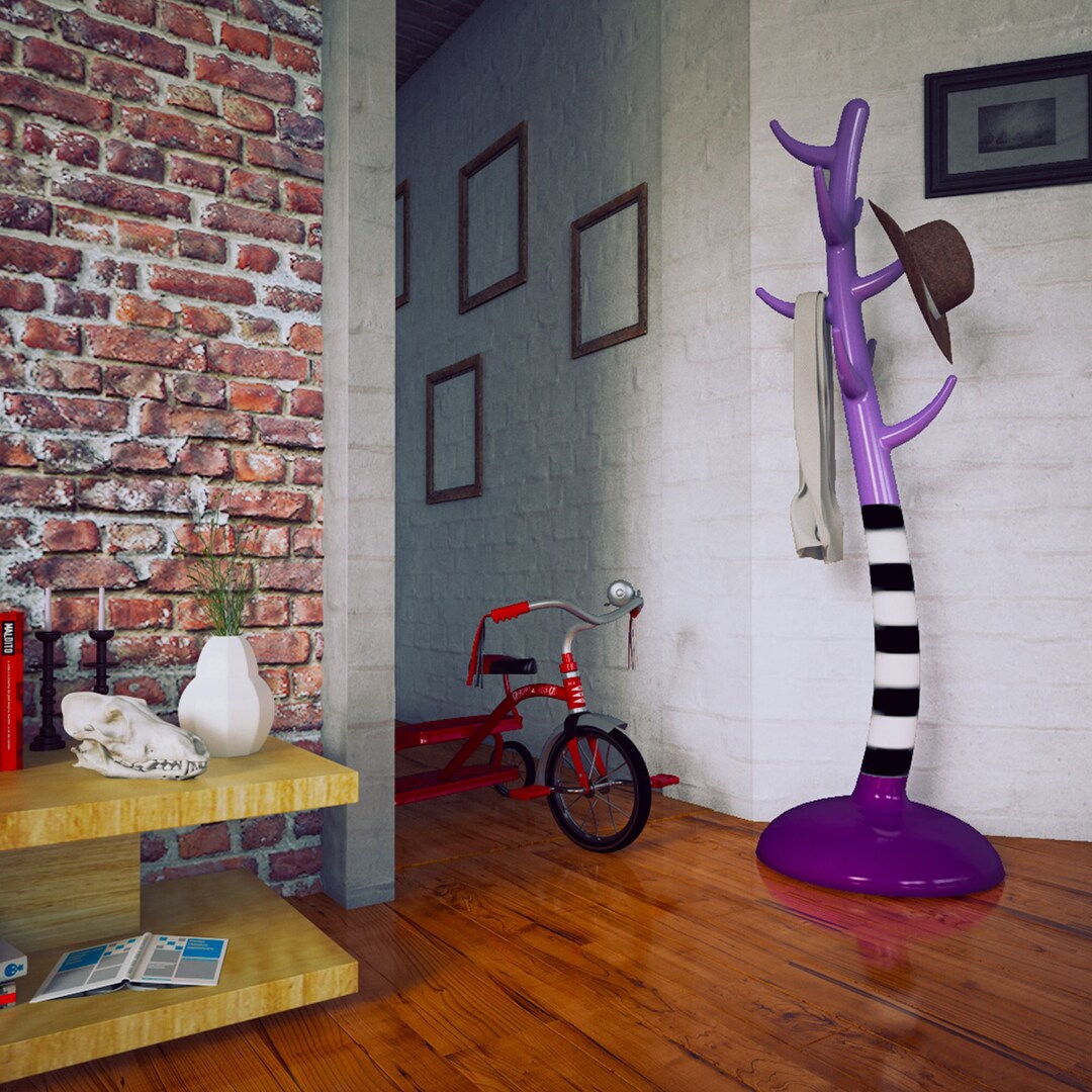 Crooked Clothes Tree: Artistic Pop Art Coat Rack Stand With Integrated ...
