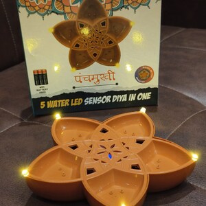Battery Operated Indian Diya | Water Activated Light Decor Dia ...