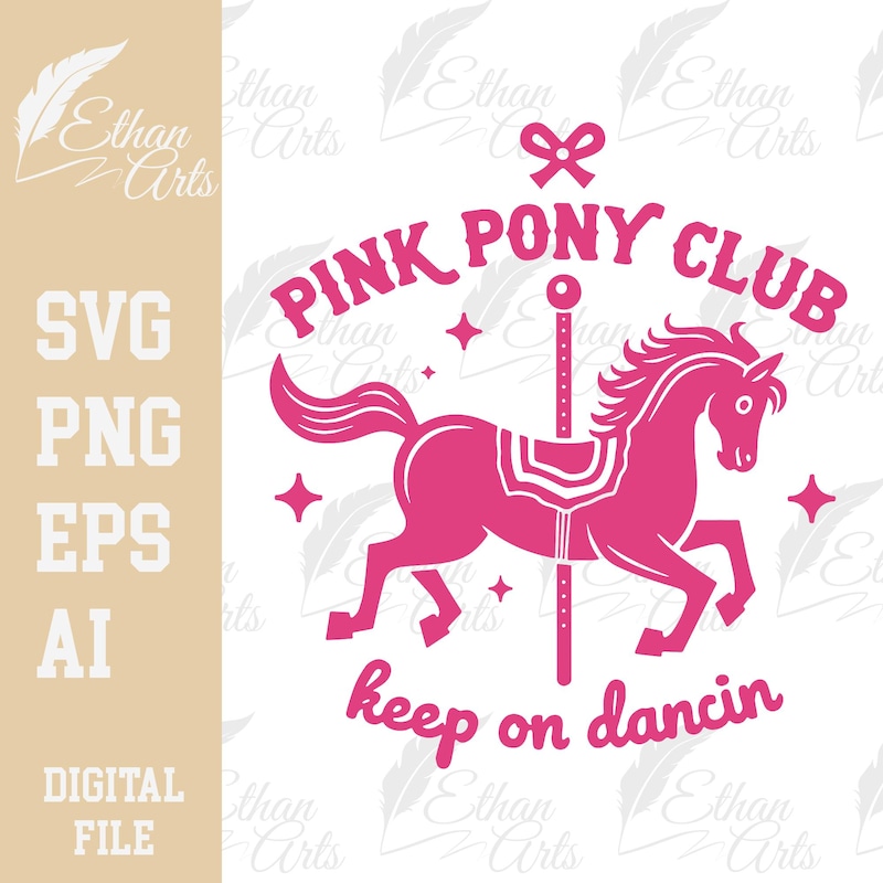 Pink Pony Club Cricut - Etsy