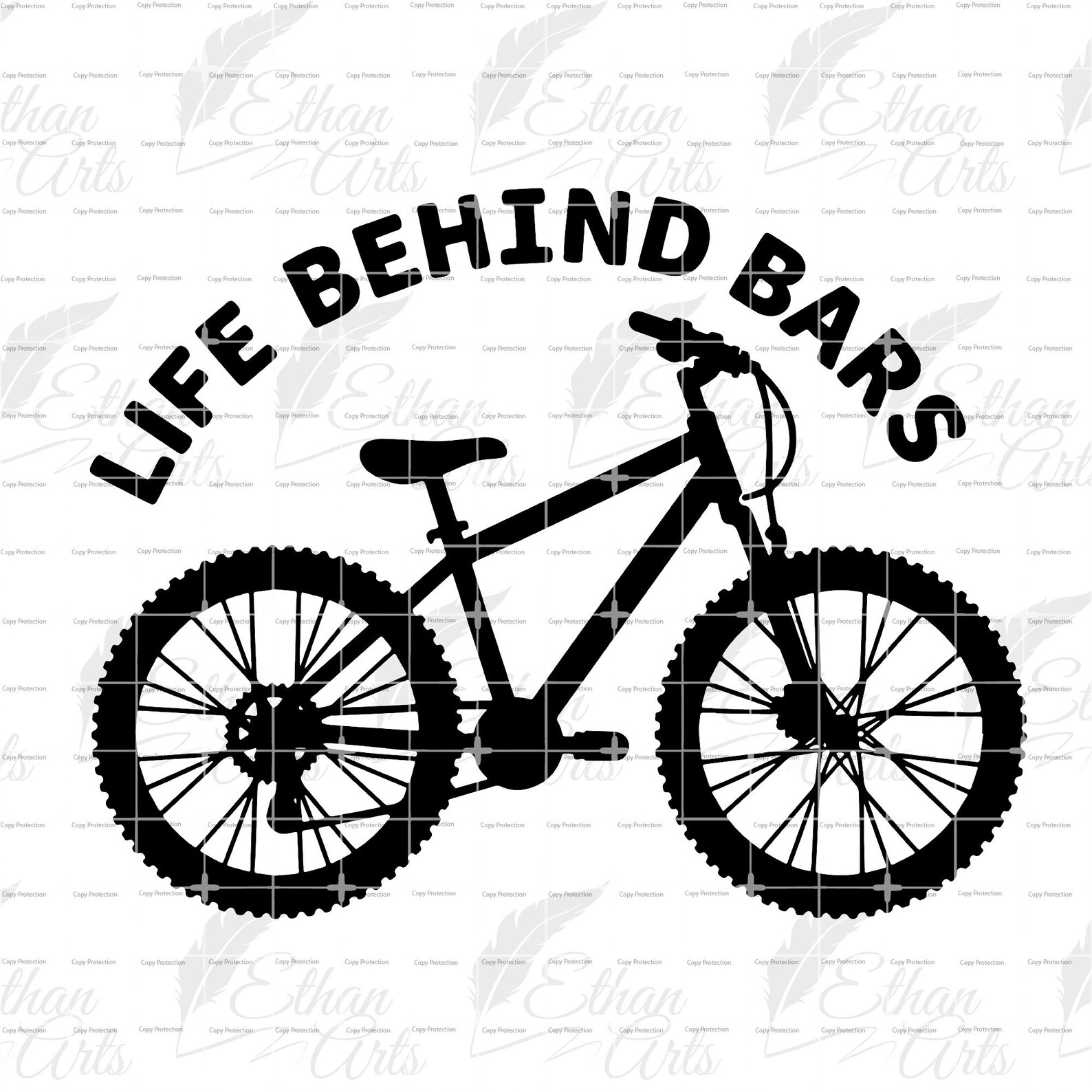 Life Behind Bars Bike Design: SVG PNG Cricut Cut File (digital Download ...