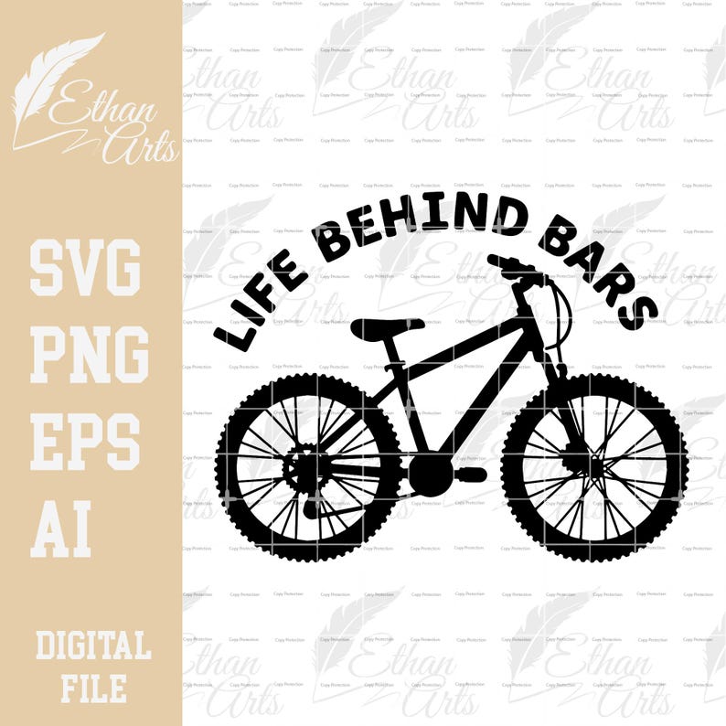 Life Behind Bars Bike Design: SVG PNG Cricut Cut File (digital Download ...