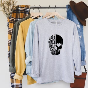 Nerdy Dirty Inked Curvy Skull SVG PNG EPS - Witch Clip Art (digital ...