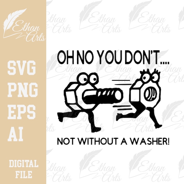 Not Without a Washer - Etsy