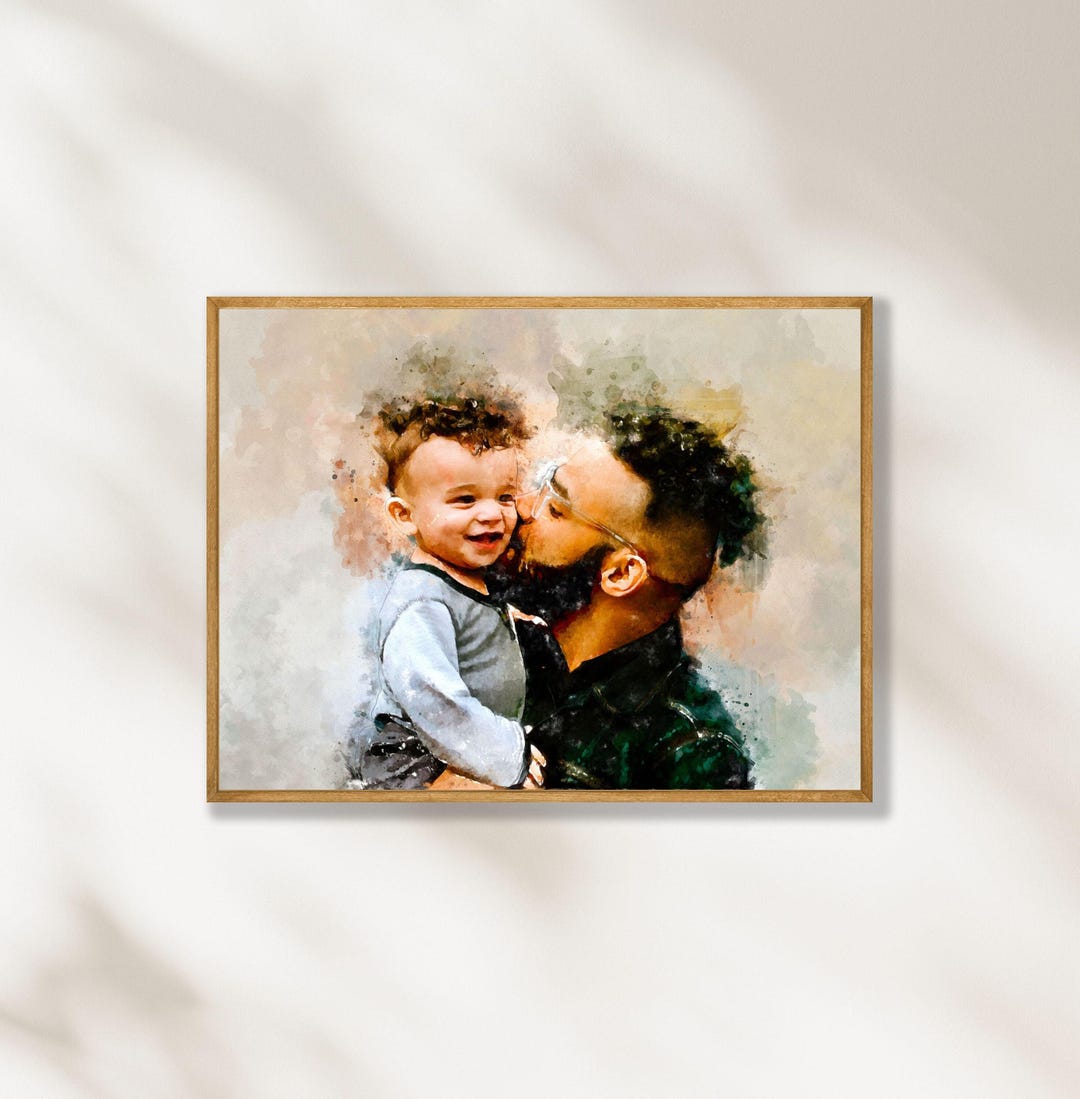 Family Portrait Artwork: Custom Watercolor Style Portrait - Etsy