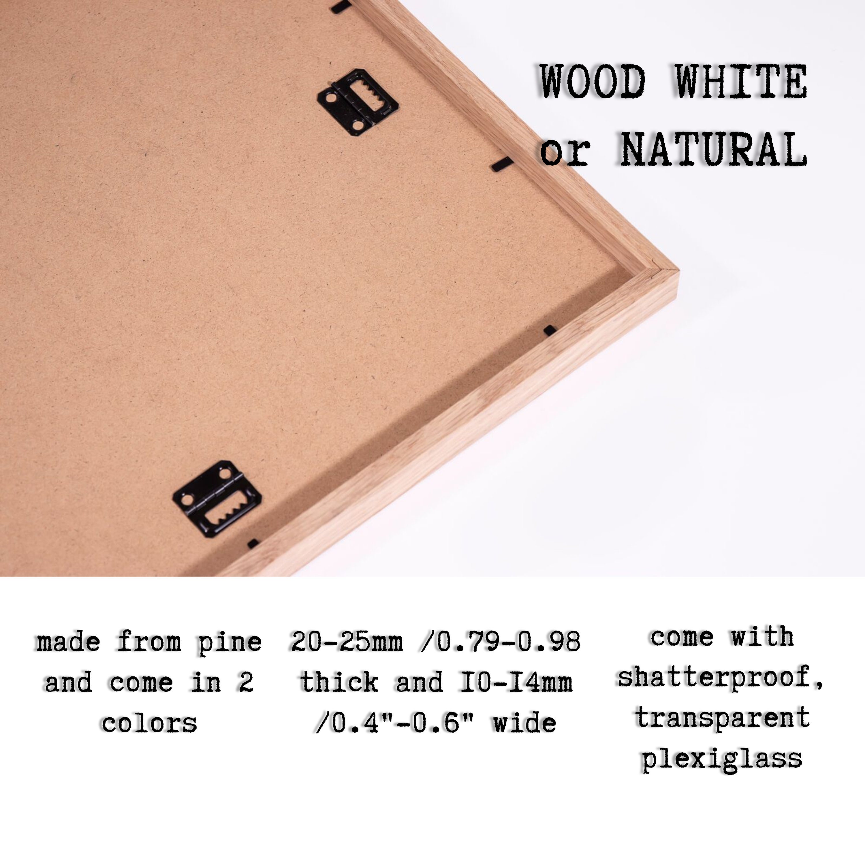 ADD a FRAME to Your SIGNABLE Posters, Not Assembled, Black Aluminum ...