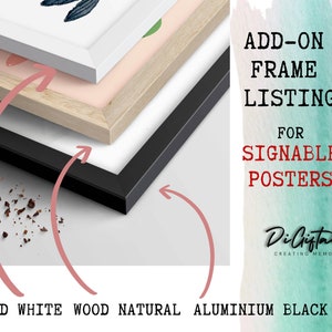 ADD a FRAME to Your SIGNABLE Posters, Not Assembled, Black Aluminum ...