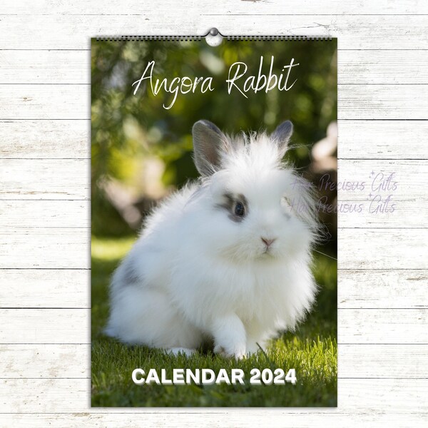 Wall Calendar Rabbit - Etsy