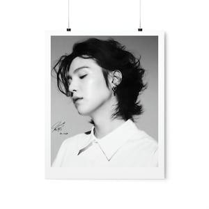 Suga With Signature Poster, Suga Min Yoongi Poster, Bts Suga Wallpaper ...