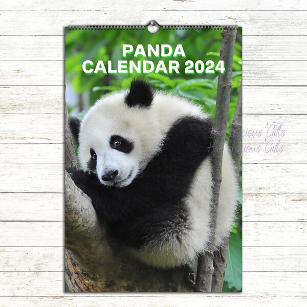 Panda Calendar - Etsy