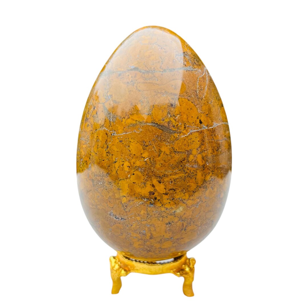 Calligraphy Stone Egg: Mariam Jasper Crystal, Root Chakra Healing - Etsy