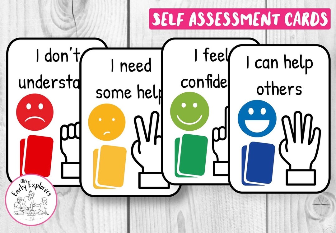 Self Assessment Cards - Etsy
