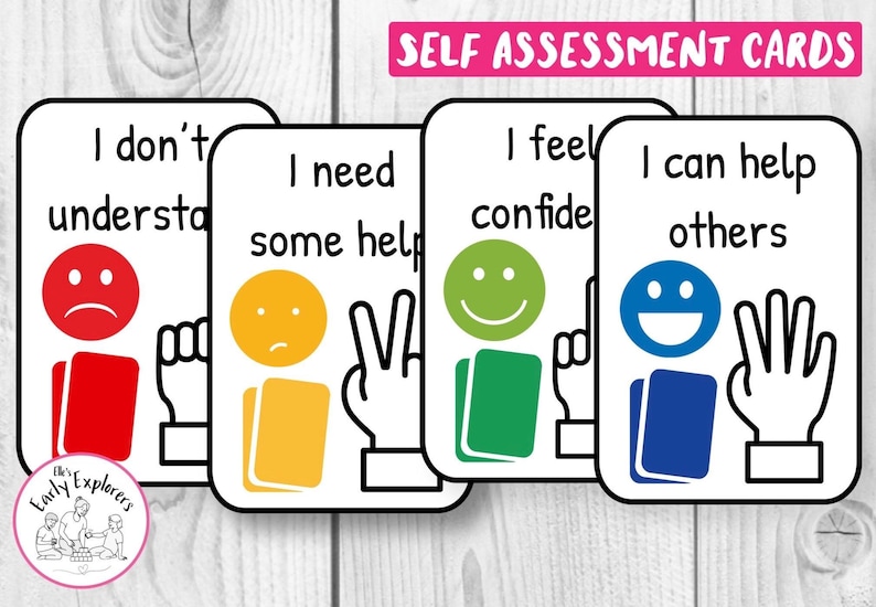 Self Assessment Cards - Etsy