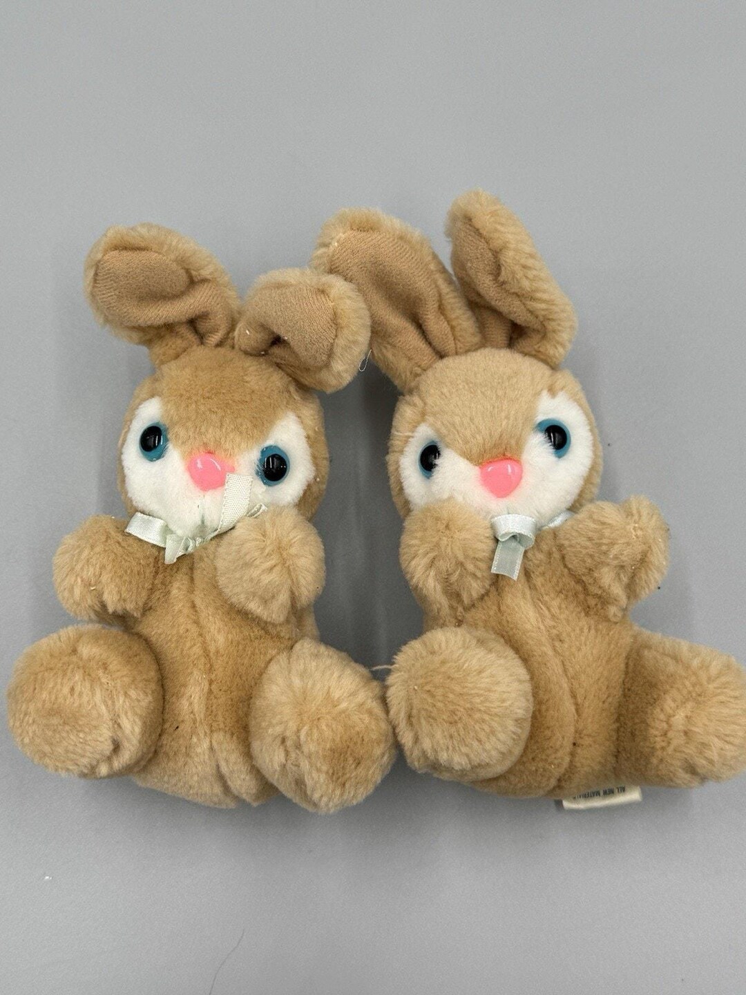 Vintage Quiltex Bunny Rabbjt Plush Small 5 Inch Stuffed Animal Set of 2 ...