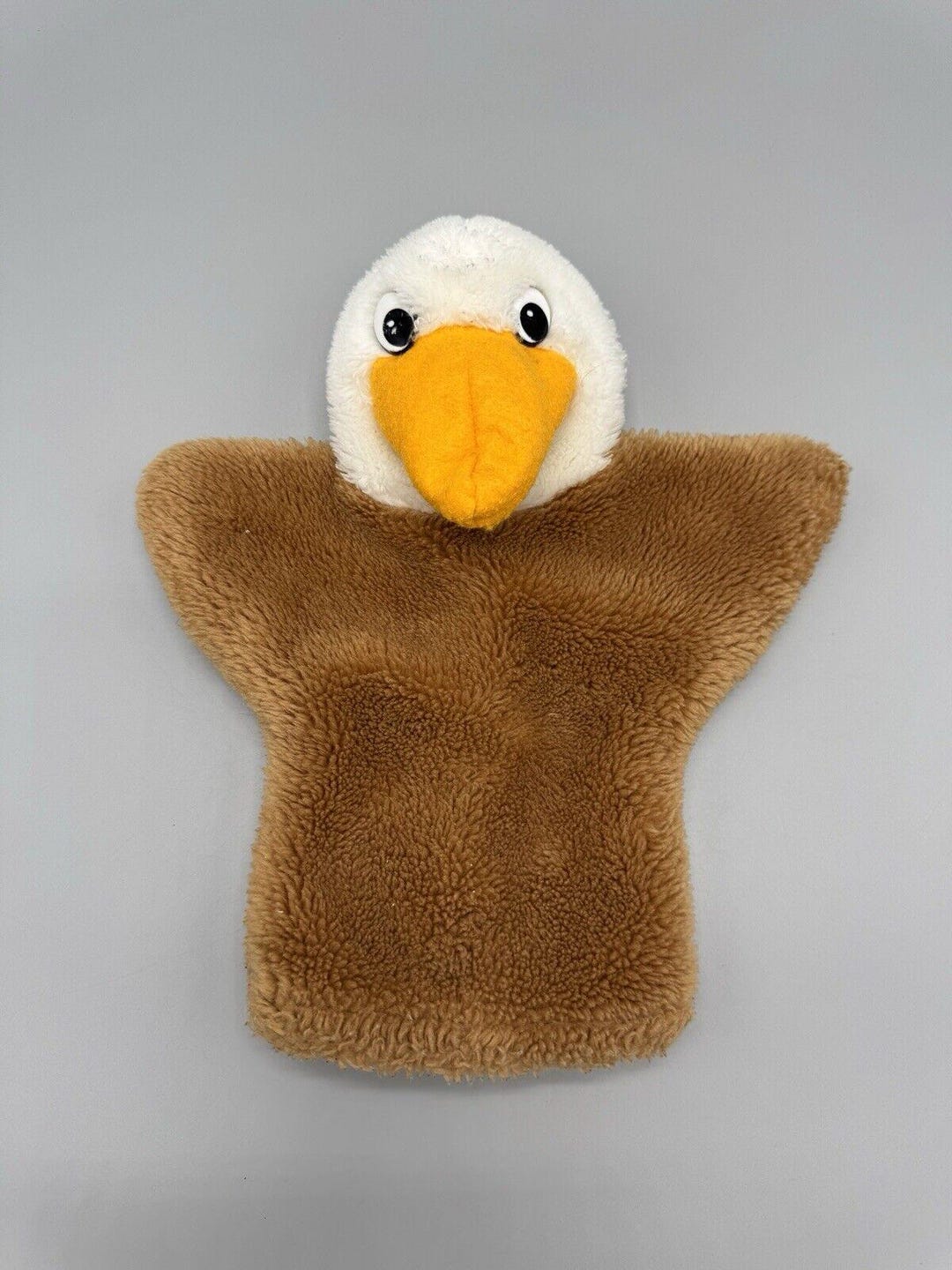 Vintage 1984 Art's Toy Plush Bald Eagle Hand Puppet Stuffed Animal Made ...