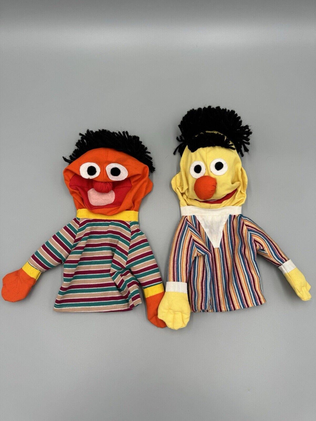Vintage Sesame Street Bert Ernie Hand Puppets READ DESCRIPTION - Etsy