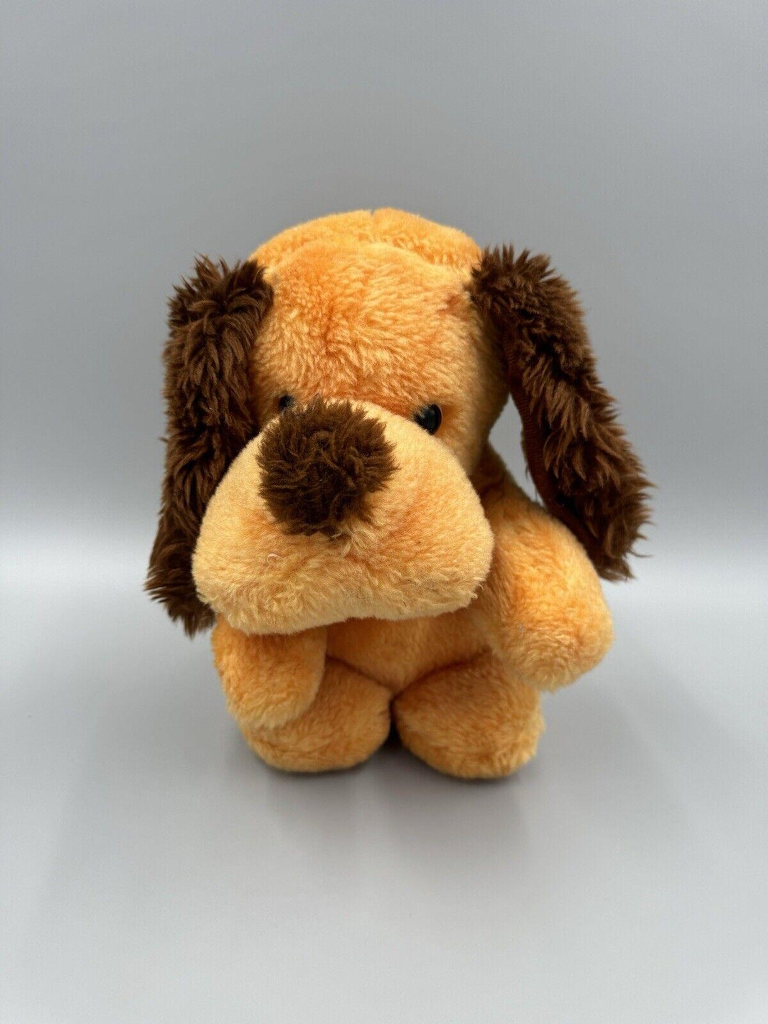 Vintage Dan Dee 9 Puppy Dog W/ Floppy Brown Ears Stuffed Animal Plush ...