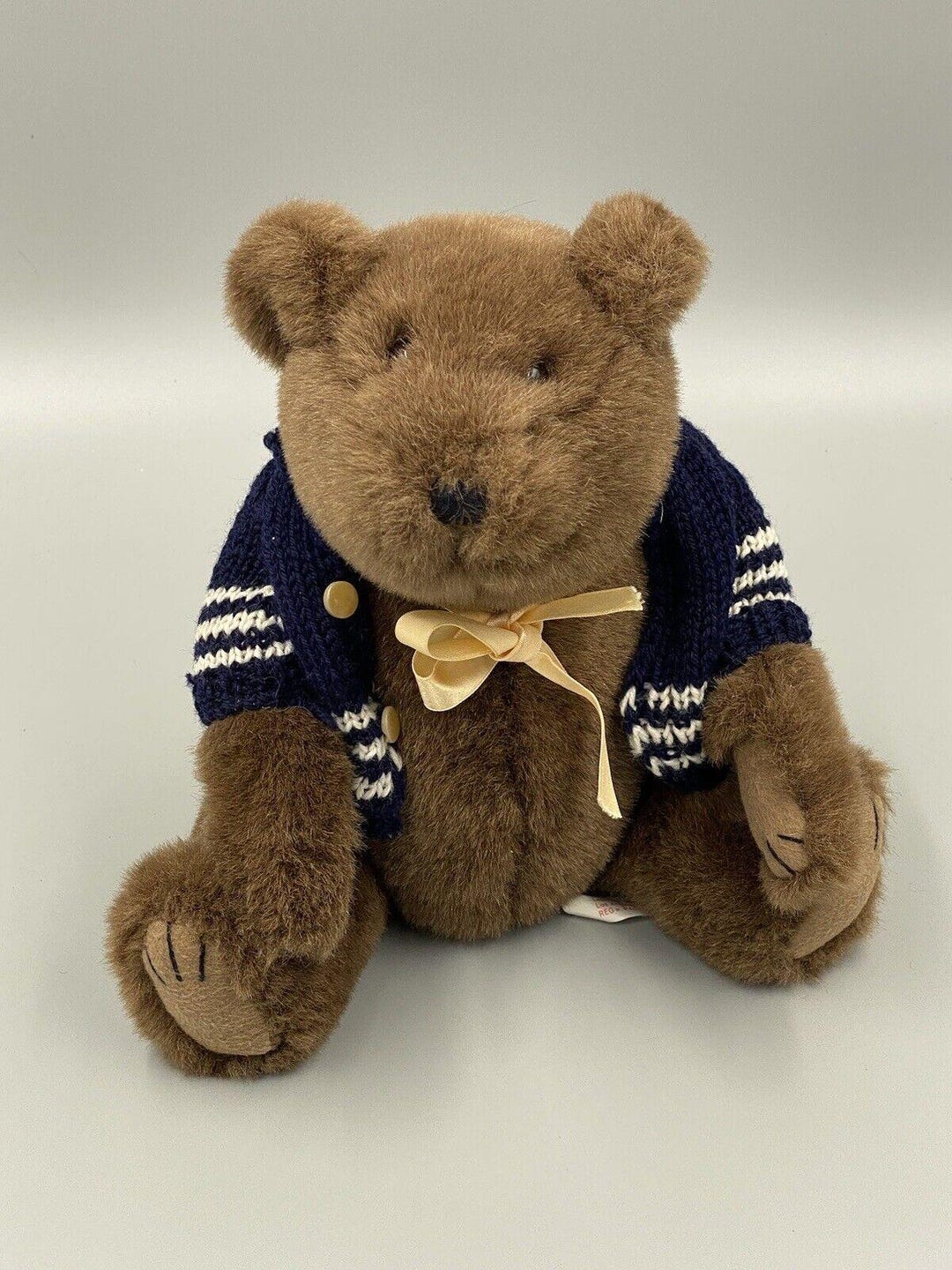Vintage 1994 Nice Stuff 12” Brown Teddy Bear in Blue Sweater Jointed - Etsy