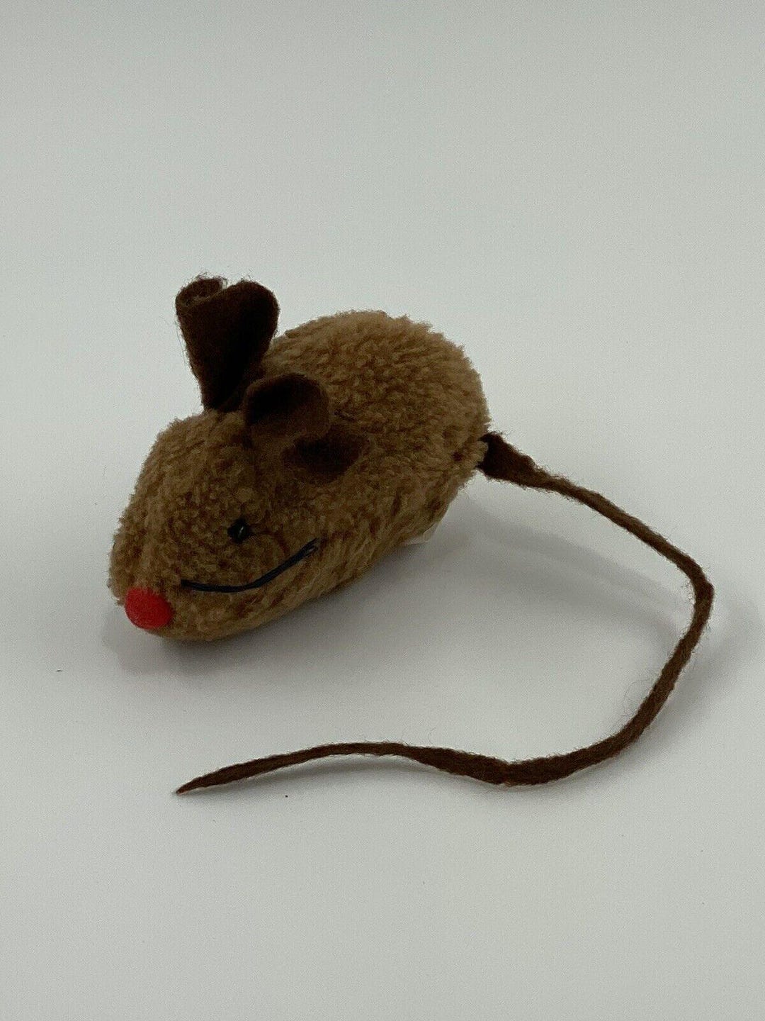 Vintage Kamar Small 4 Inch Brown Mouse Plush With Long String Tail Made ...