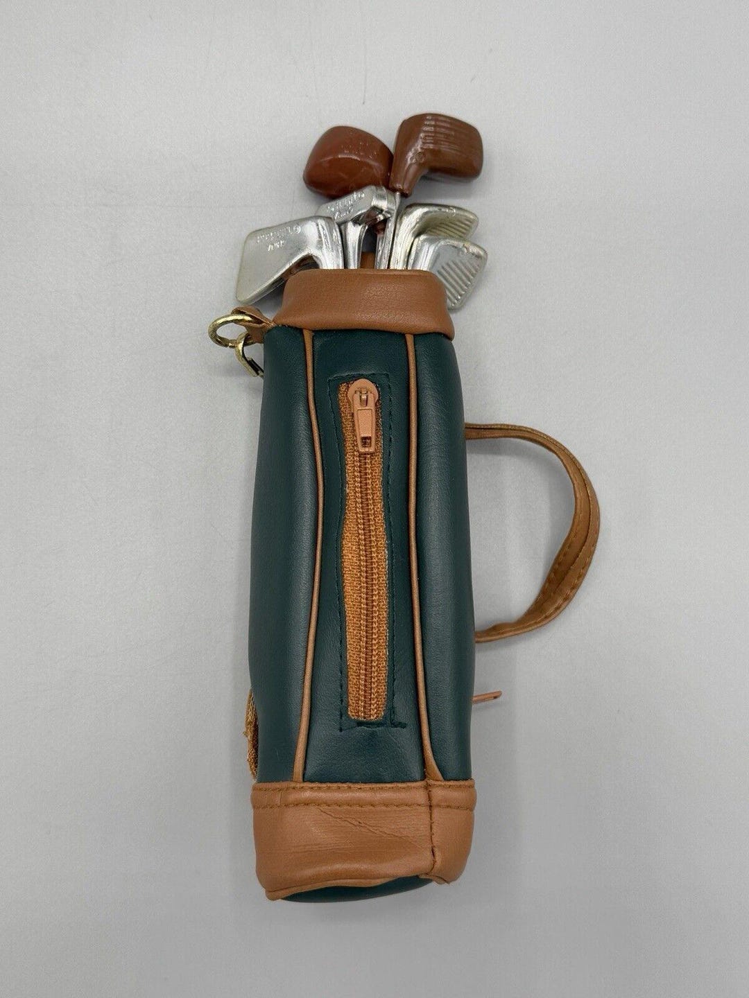 Vintage T.H.T 1992 Mini Golf Bag & Clubs Coin Purse Novelty Ornament W ...