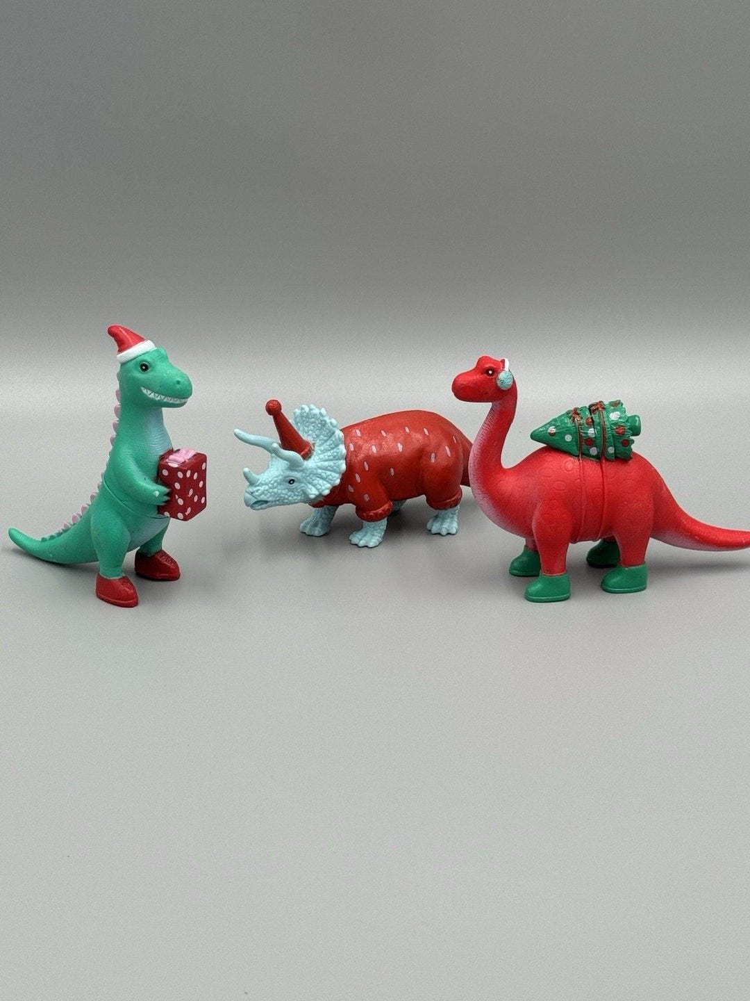Ankyo Dinosaurs Christmas Party Lot of 3 Figures Includes Brontosaurus ...