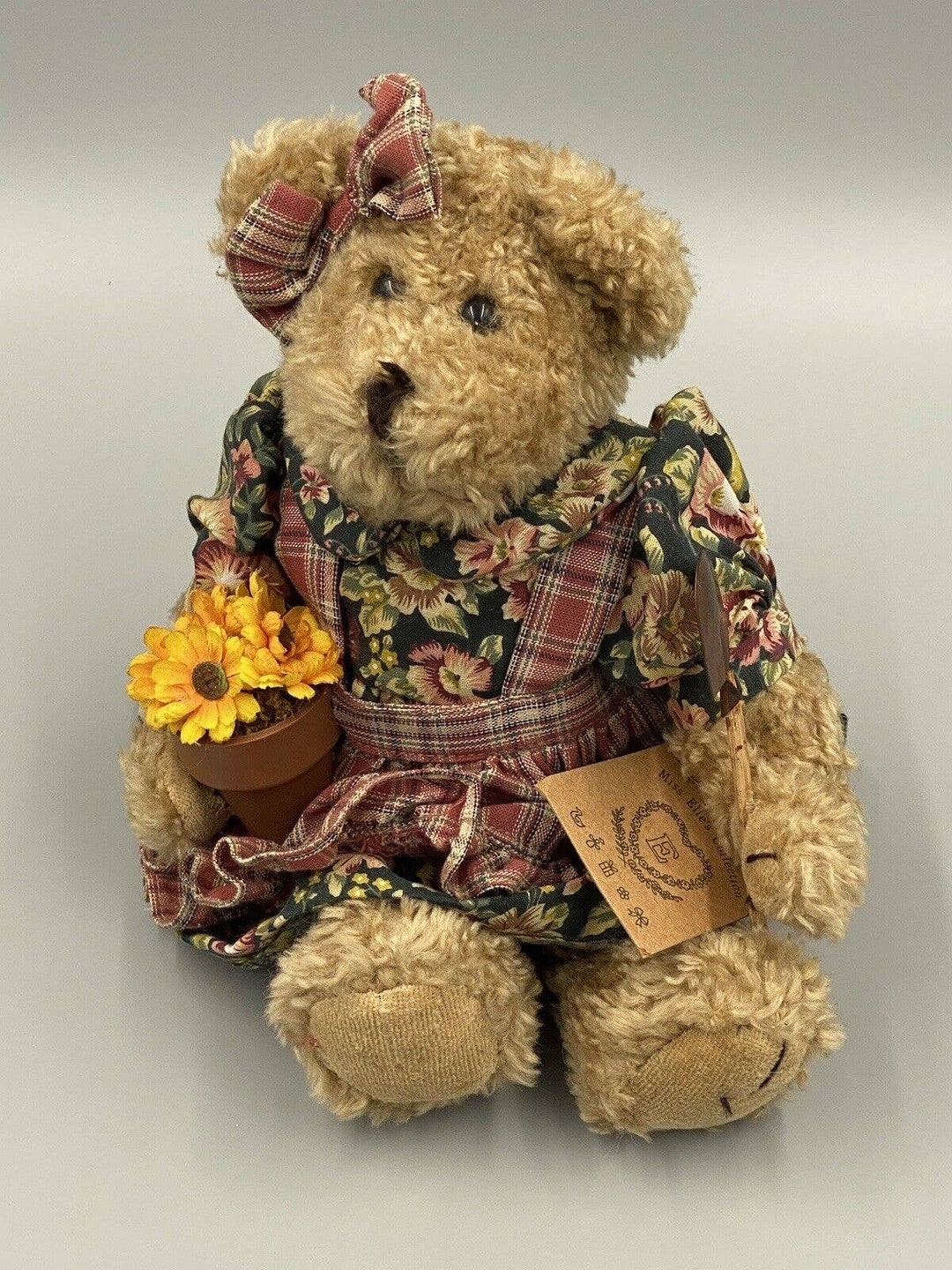 Vintage 12 Artisan Flair Miss Elles Collection Teddy Bear W/ - Etsy