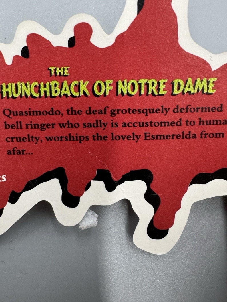 Vintage 1999 Stuffins Hunchback of Notre Dame Plush Universal Monsters ...