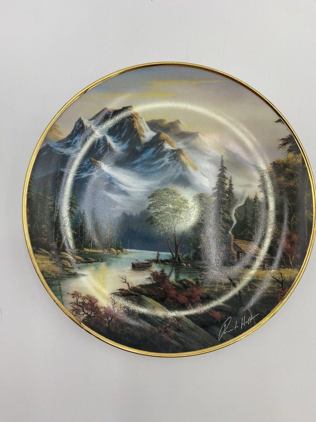Franklin Mint Mountain Retreat Robert Huff Porcelain Collector Plate ...