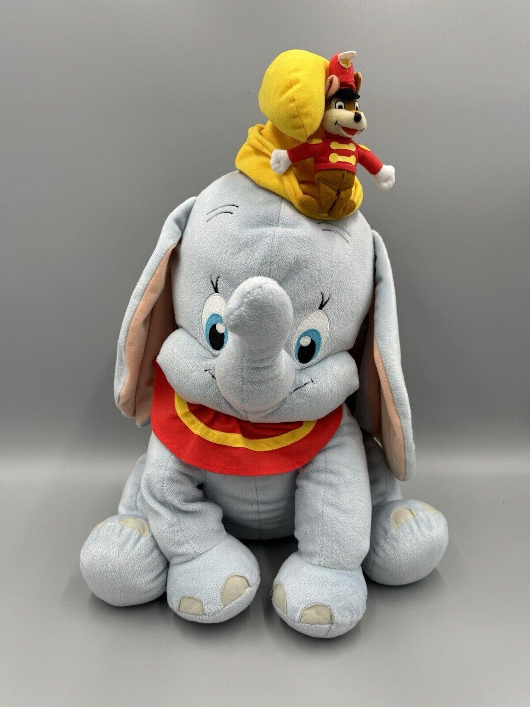 Fisher-price Large Dumbo Timothy Mouse 19 Plush Vintage Disney Mattel ...