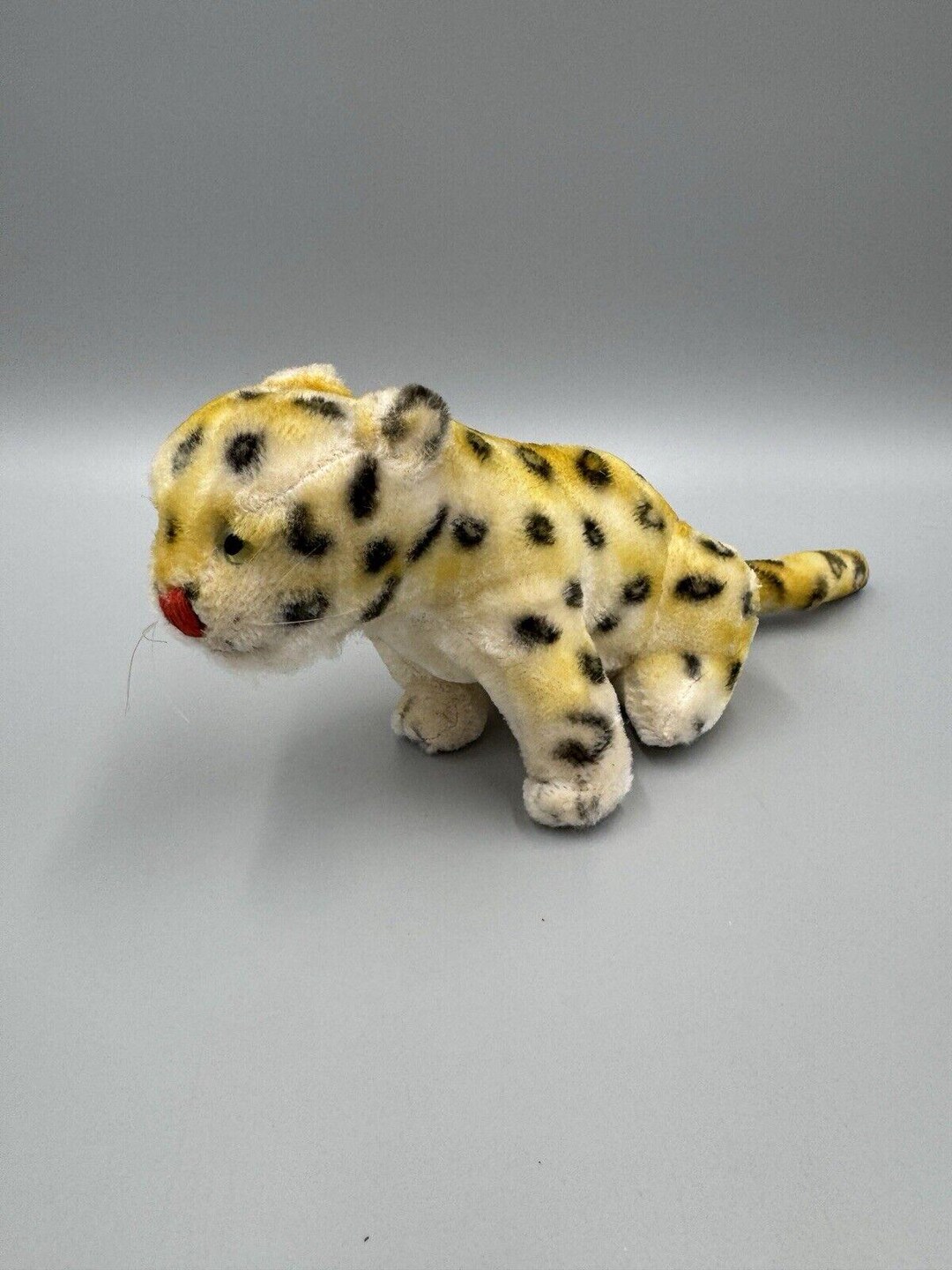 Vintage Dakin Dream Pets Japan Leopard Jaguar Cat Hard Plush Stuffed ...