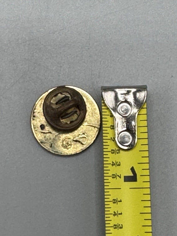 Vintage Girl Scout Pin World Trefoil w/ Clover & Star… - Gem