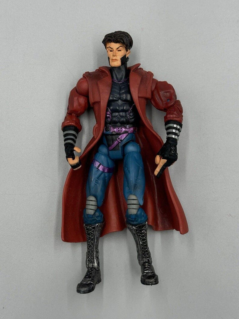 Vintage 2003 Marvel Legends Gambit Action Figure Toy Biz Loose 6 - Etsy