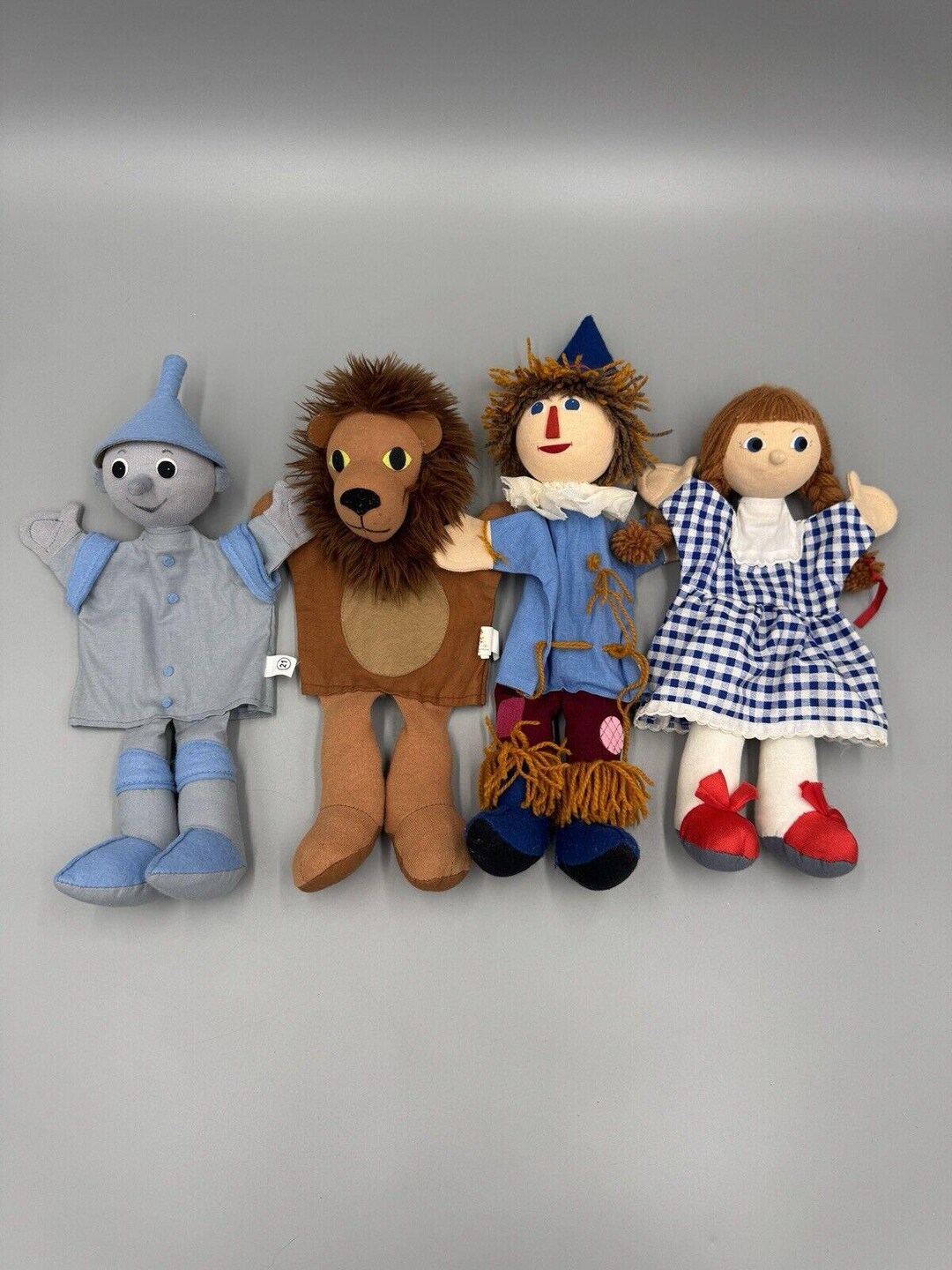 Wizard of Oz Tin Man Lion Scarecrow Dorothy Hand Puppet Made Czech ...