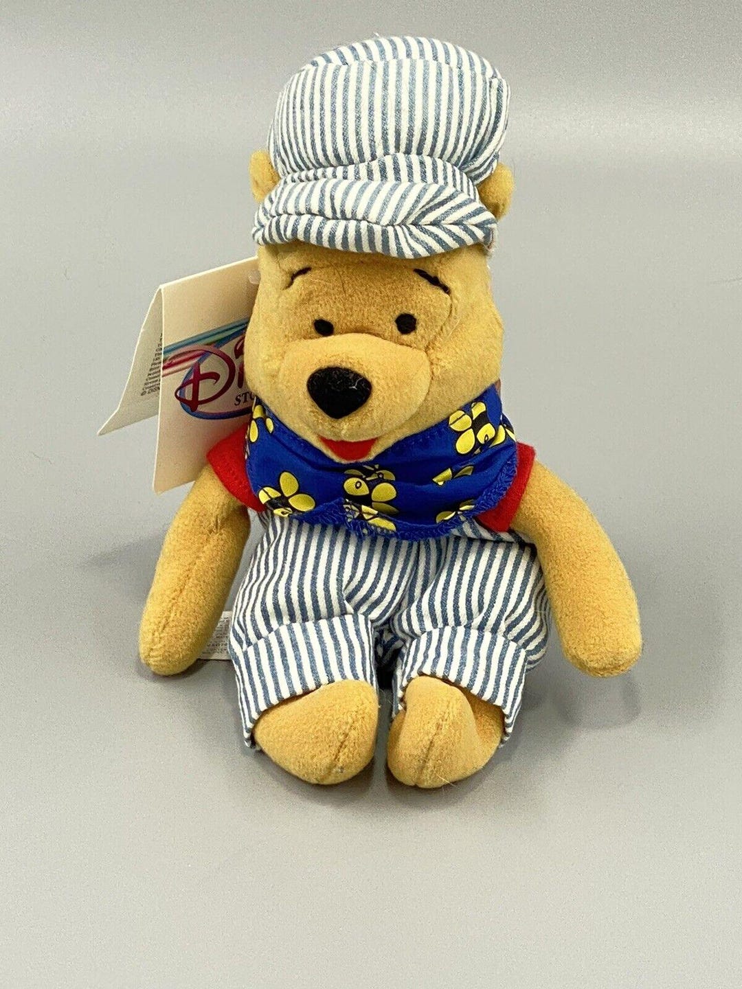 Disney Store Winnie the Pooh Choo Choo Pooh Plush Bean Bag Train ...