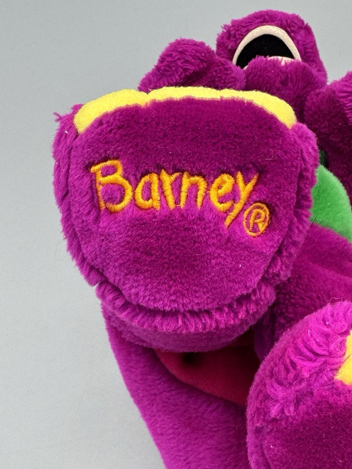 Dakin Vintage 1992 BARNEY Dinosaur Plush Full Body Hand Puppet 12 READ ...